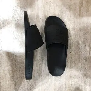 Gucci Logo Rubber Slide Sandals