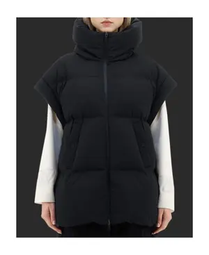 Herno Sleeveless Down Jacket With High Neck And Hood