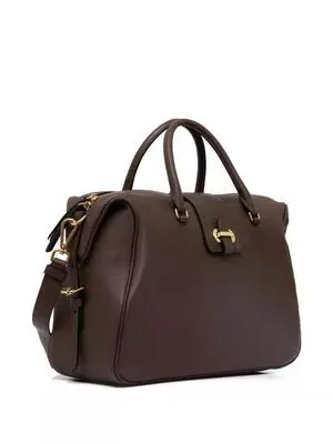 POLLINI Grained-effect Logo-buckle Cross-body Bag