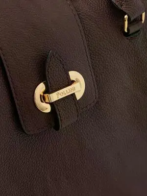 POLLINI Grained-effect Logo-buckle Cross-body Bag