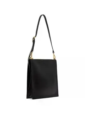 POLLINI Logo Debossed Leather Shoulder Bag