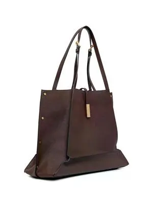 POLLINI Grained Stud-detail Tote Bag