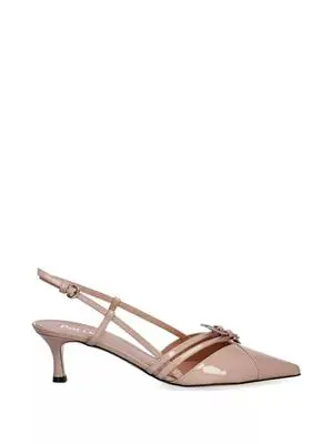 POLLINI Patent Slingback Pumps