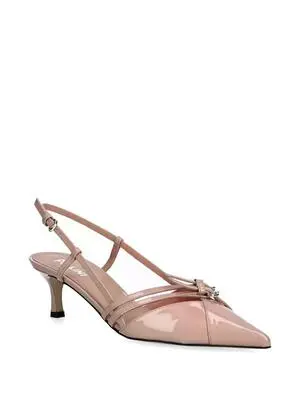 POLLINI Patent Slingback Pumps
