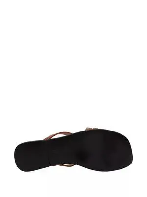 POLLINI Pebbled-effect Strappy Slides