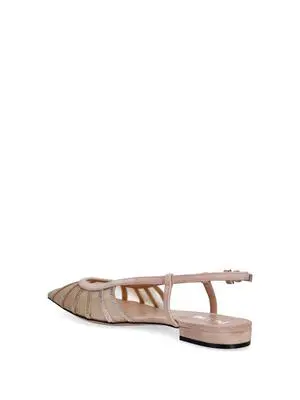 POLLINI Embellished Slingback Ballet Flats