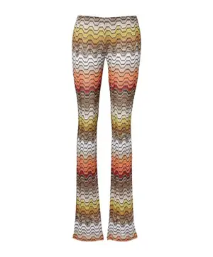 Missoni Patterned Casual Pants - Brown
