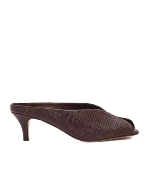 TWINSET Textured Kitten Heel Mules