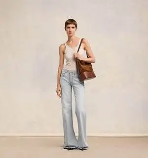 Ami Slitted Flared Jeans