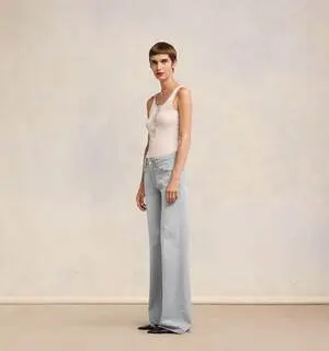 Ami Slitted Flared Jeans