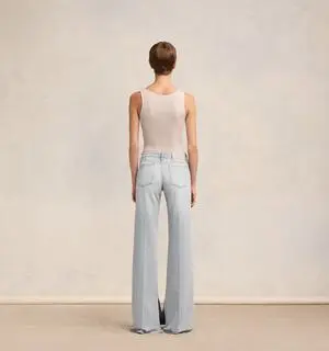 Ami Slitted Flared Jeans