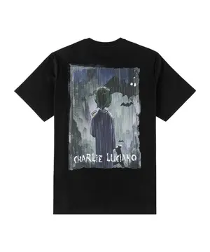 CHARLIE LUCIANO Illustration Back View Short-sleeve T-shirt