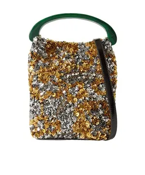 Dries Van Noten Embellished Sequined Shoulder Bag