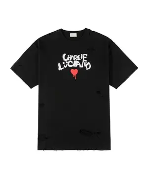 CHARLIE LUCIANO Graffiti Heart T-shirt