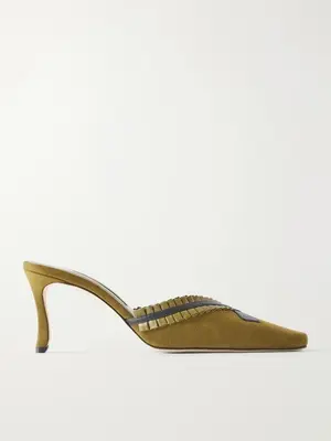 Manolo Blahnik Suede Mules