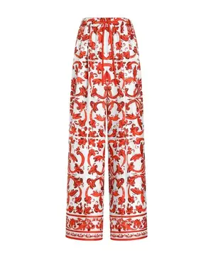 Dolce & Gabbana Drawstring Casual Pants - Red