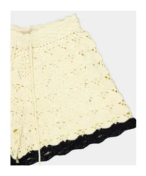 Zimmermann Crochet Cotton Shorts - No