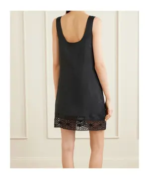 FRAME Sleeveless Lace-trimmed Button-front Dress