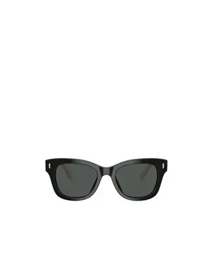 Tory Burch Geometric Frame Sunglasses - Black
