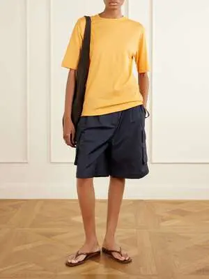 Tibi Stella Shell Cargo Shorts