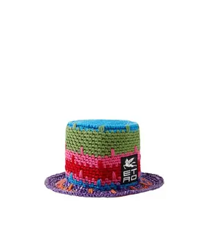 Etro Crocheted Bucket Hat - Multicolor