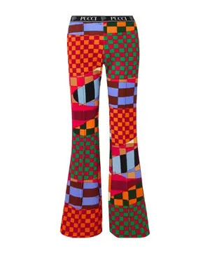 Emilio Pucci High-waisted Printed Flared Trousers
