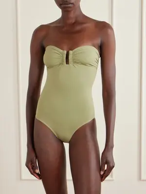ERES Strapless One-piece Swimsuit With Gathered Bust And Keyhole Detail