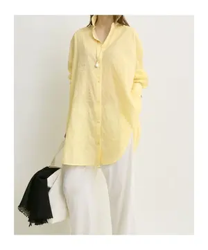 TOTEME Monogram-embroidered Oversized Shirt - No