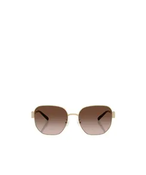 Tory Burch Geometric Frame Sunglasses - Brown