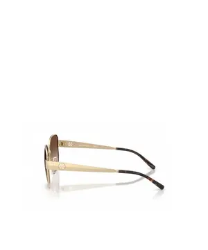 Tory Burch Geometric Frame Sunglasses - Brown