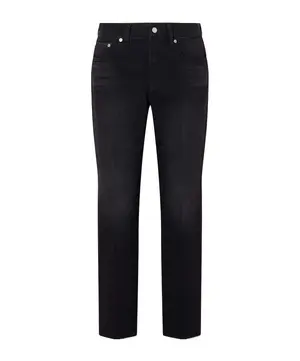 Victoria Beckham Low-rise Straight-leg Jeans - Black