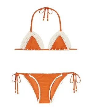 Zimmermann Mahon Crocheted Triangle Bikini