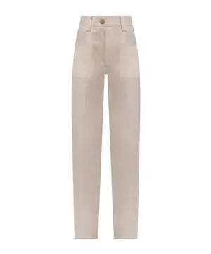 Khaite Wool And Cashmere-blend Straight-leg Pants