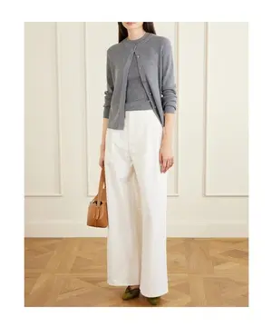 LISA YANG Amaya Ribbed Tank Top - Light Gray