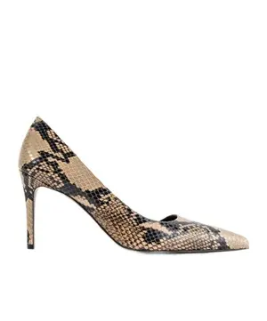 KHAITE Khaite Jett D'Orsay Snake-Effect Leather Pumps
