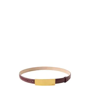 Khaite Berlin Leather Belt - Nude