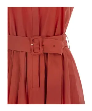 Antonelli Firenze Sleeveless Belted Midi Dress