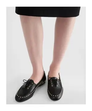 JIL SANDER Studded Flat Loafers