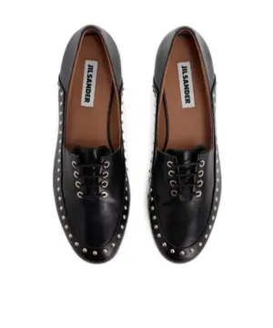 JIL SANDER Studded Flat Loafers
