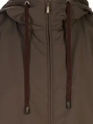Peserico Long Sleeve Zip-up Hooded Jacket