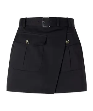 Proenza Schouler Belted Cotton-drill Shorts