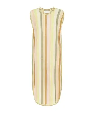 Zimmermann Indra Striped Crocheted Cotton Coverup - Nude