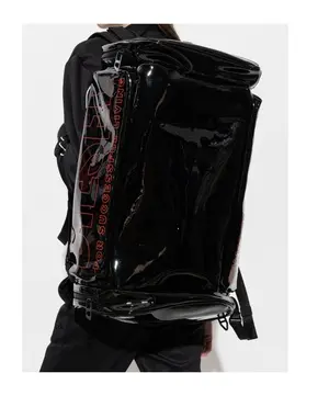 DIESEL® Logo Print Zip-up Backpack