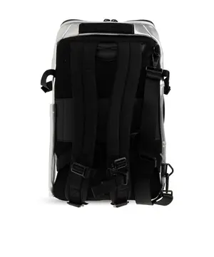 DIESEL® Logo Print Backpack - Silver