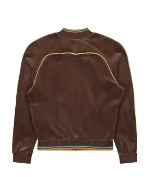 Casablanca Velour Logo Patch Zip Jacket