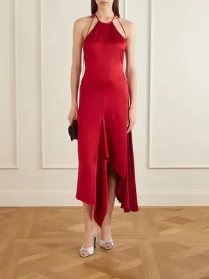 Victoria Beckham Halterneck Midi Dress