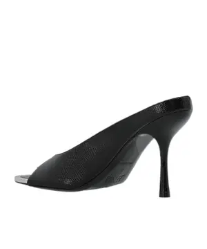 DIESEL® D-diams Lizard-effect Leather Mules