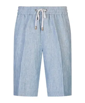 Peserico Drawstring Elasticated Shorts - Blue