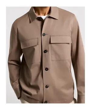 Peserico Cotton-blend Twill Overshirt