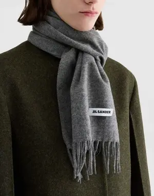 JIL SANDER Slim Wool Scarf